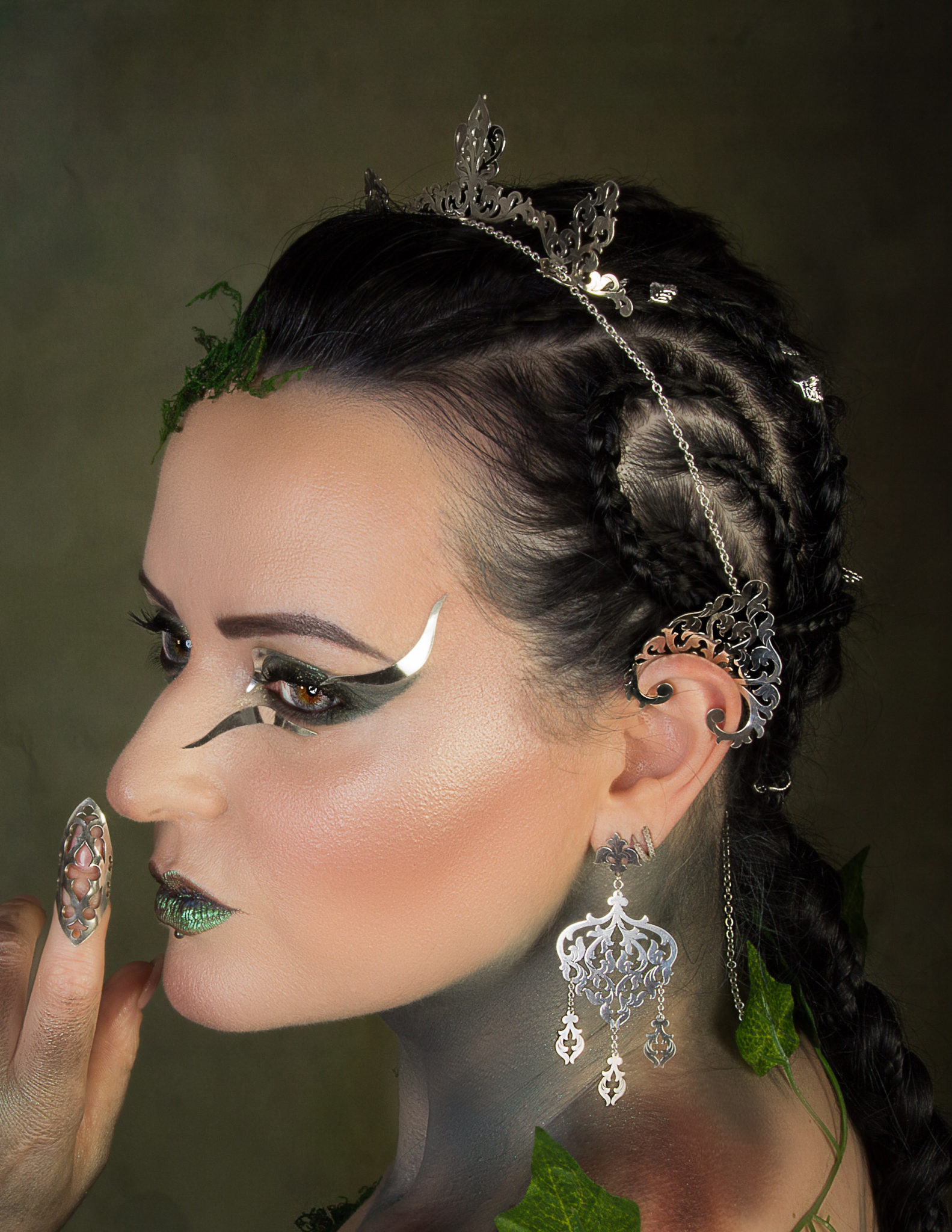 warrior elf queen-earrings - Skadi Jewellery Design